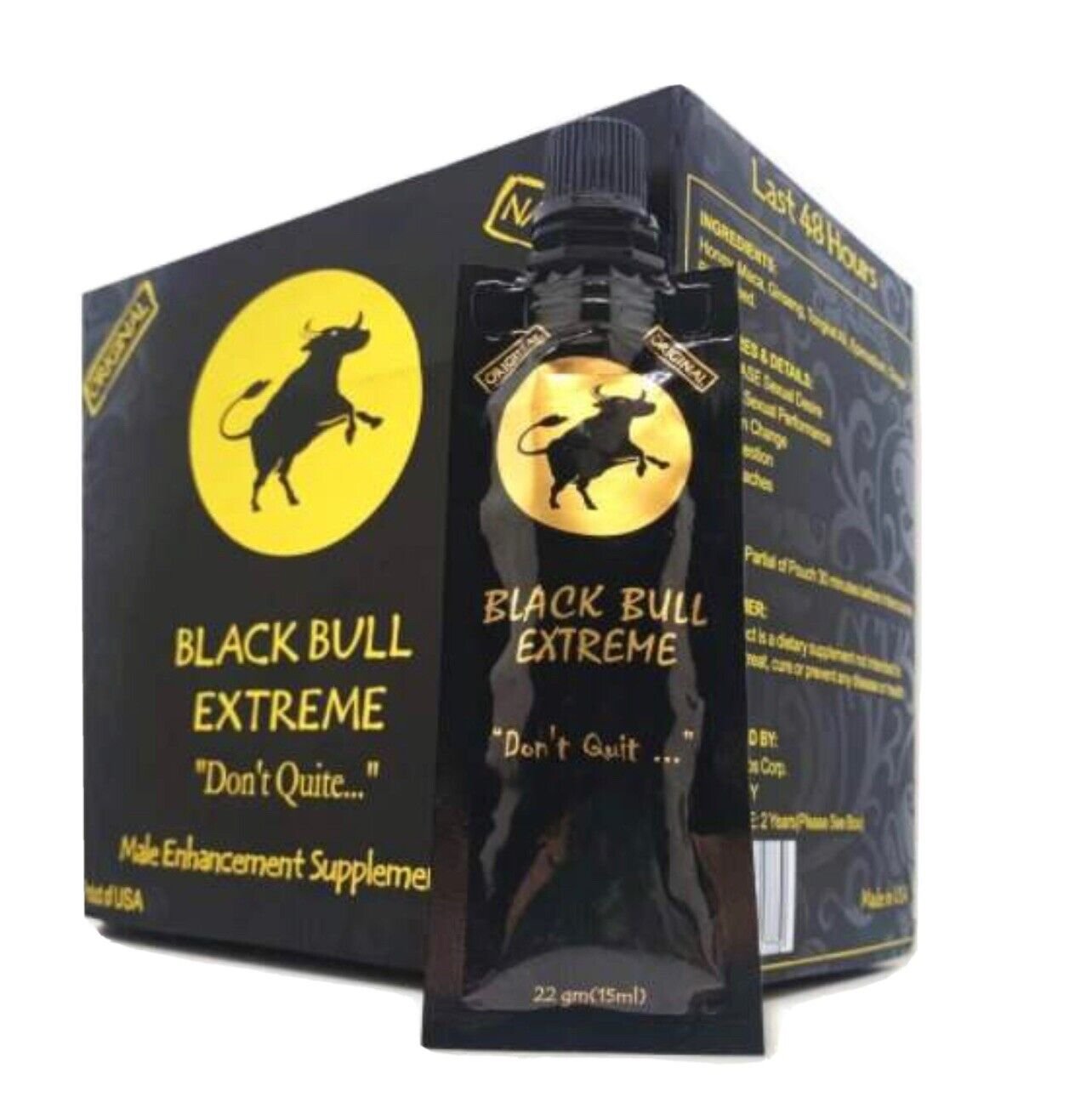 Black- bull honey don't quit 12 sachets